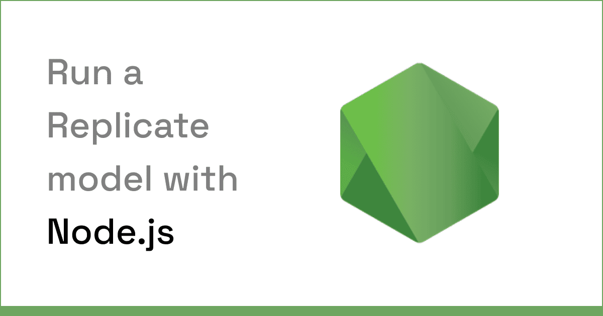 Run a model from Node.js – Replicate